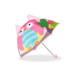 Relaxdays Stockregenschirm Kinderregenschirm mit 3D Motiv