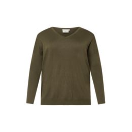 Kaffe Curve Pullover 'KCmachi' Damen Gr&ouml;&szlig;e XL/XXL dunkelgr&uuml;n
