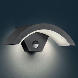 Trio Ohio LED Wandleuchte mit Bewegungsmelder B: 30 H: 10 T: 9 cm, anthrazit 220969142