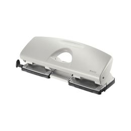 Leitz Lochstanzer 5022, 4-fach Lochung bis 16 Blatt, mit Anschlagschiene, weiß
