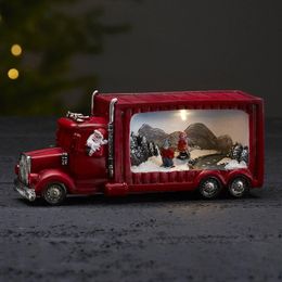 STAR TRADING Merryville - LED-Dekolampe Weihnachtsmanntruck
