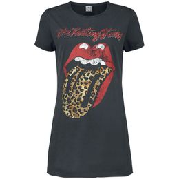 The Rolling Stones Amplified Collection - Leopard Tongue Kurzes Kleid charcoal in M