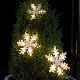 Konstsmide Christmas Dreiteilige LED-Lichterkette Schneeflocke
