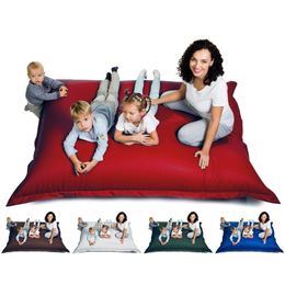 sunnypillow Sitzsack aus Kunstleder Outdoor & Indoor für Kinder & Erwachsene