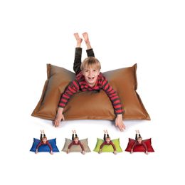 sunnypillow Sitzsack aus Kunstleder Outdoor & Indoor für Kinder & Erwachsene