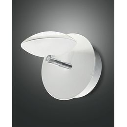 Fabas Luce Hale Wandleuchte LED Chrom, Weiß, 1-flammig