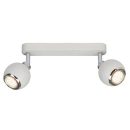 BRILLIANT LEUCHTEN Brilliant Ina Deckenleuchte LED Weiß, 2-flammig