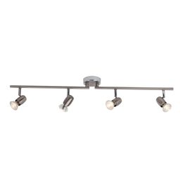 BRILLIANT LEUCHTEN Brilliant Wesley Spotbalken LED Chrom, 4-flammig