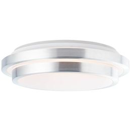 BRILLIANT LEUCHTEN Brilliant Vilma Deckenleuchte LED Silber, 1-flammig, Fernbedienung, Farbwechsler