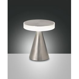 Fabas Luce Neutra Tischleuchte LED Nickel-Matt, 1-flammig