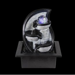 Globo ALBERT Brunnen LED Grau, 4-flammig, Farbwechsler