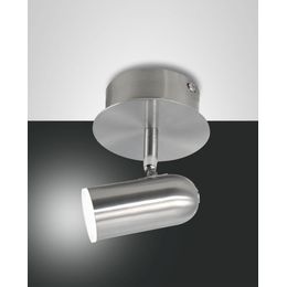 Fabas Luce Spotty Deckenleuchte LED Nickel-Matt, 1-flammig