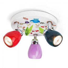 BRILLIANT LEUCHTEN Birds Spotrondell Bunt, 3-flammig