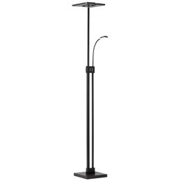 BRILLIANT LEUCHTEN Brilliant Forrester Deckenfluter LED Schwarz, 2-flammig