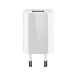 goobay USB-Ladegerät 1 A (5W) weiß Anschlüsse: 1x USB-A Weitere Anschlüsse: Eingang: 100-240V 50/60Hz max. 0.2A AC, Ausgang: 5.0V max. 1.0A (5.0W) DC Stromquelle: Steckdose