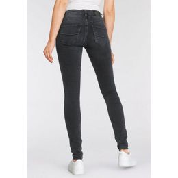 Herrlicher Slim-fit-Jeans SHARP SLIM mit Shaping Effekt, schwarz