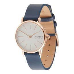 Skagen Uhr Damen Gr&ouml;&szlig;e One Size dunkelblau / rosegold / wei&szlig;