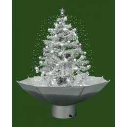 Monopol® Künstlicher Weihnachtsbaum Schneiender Weihnachtsbaum 75cm silber