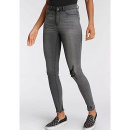 Arizona Skinny-fit-Jeans Ultra-Stretch High Waist, grau