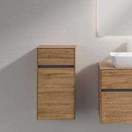 Villeroy & Boch Villeroy & Boch Embrace Seitenschrank B: 40,4 H: 74,8 T: 34,9 cm, 1 Tür, 1 Auszug, Anschlag links Front kansas oak / Korpus kansas oak, Griffmulde ant