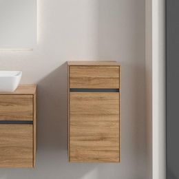 Villeroy & Boch Villeroy & Boch Embrace Seitenschrank B: 40,4 H: 74,8 T: 34,9 cm, 1 T&uuml;r, 1 Auszug, Anschlag rechts Front kansas oak / Korpus kansas oak, Griffmulde an