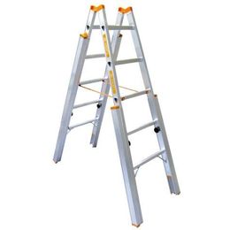Layher Alu-Treppenstehleiter TOPIC 1061 2 x 7 Sprossen; 2,10 m