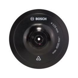 Bosch Schleifteller, Ø 125mm schwarz, für Bohrmaschinen Geeignet für: Bohrmaschinen Breite: 125 mm Werkzeugaufnahme: Klett, Standard-Bohrfutter, Schnellspann-Bohrfutter