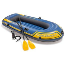 Schlauchboot Intex "Challenger 2" Kleinboote gelb (gelb, blau) Wasserspielzeug