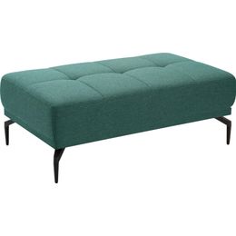 Hocker exxpo - SOFA FASHION Gr. B/H/T: 128 cm x 48 cm x 78 cm, Webvelours, ohne Dekoholzleiste, braun (pine) Polsterhocker Sitzhocker