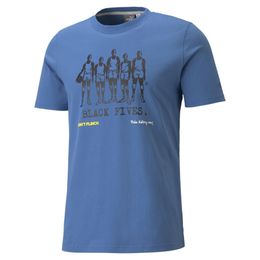 Puma Funktionsshirt 'BLACK FIVES' Herren Gr&ouml;&szlig;e M rauchblau / gelb / anthrazit / wei&szlig;