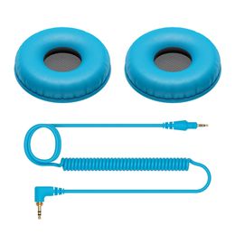 Pioneer HDJ-CUE1 Ersatzkabel und Pads (blau)