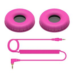 Pioneer HDJ-CUE1 Ersatzkabel und Pads (Rosa)