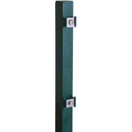 Peddy Shield Zaunpfosten, 170 cm Höhe, für Ein- und Doppelstabmatten, grün
