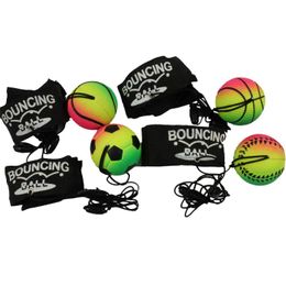 ELLUG Spielball 4er Set Neon-Springball/Returnball/Flummi