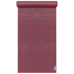 YOGISTAR.COM Yogamatte 'Basic Art Collection Lotus Mandala' Herren Gr&ouml;&szlig;e One Size basaltgrau / bordeaux