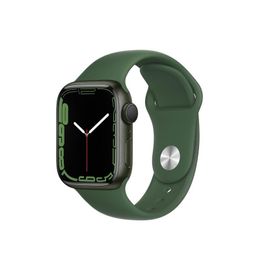 Apple Watch Series 7 GPS + Cellular 41mm Green Aluminium Case with Clover Sport Band *DEMO*