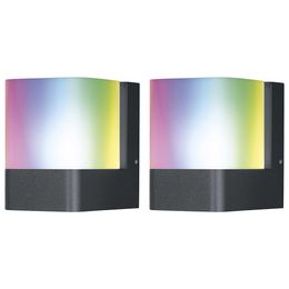 LEDVANCE SMART+ Wall Post Cube Up Wandleuchte Farbig WiFi 2er-Set