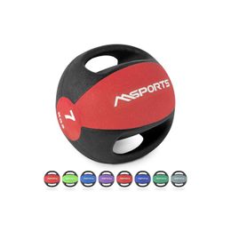 MSPORTS® Medizinball MSPORTS Medizinball Premium mit Griffe 1 – 10 kg – Professionelle Studio-Qualität Gymnastikbälle