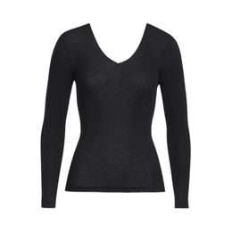 Hanro Shirt ' Woolen Silk' Damen Gr&ouml;&szlig;e M schwarz