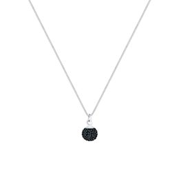 Elli Kette Damen Gr&ouml;&szlig;e 45 schwarz / silber