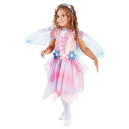 buttinette Fee-Kostüm "Bella" für Kinder, rosa/hellblau