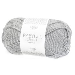 Babyull Lanett von Sandnes Garn, Hellgrau meliert, aus Wolle