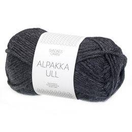 Alpakka Ull von Sandnes Garn, Dunkelgrau meliert, aus Alpaka