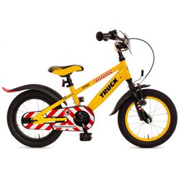 Kinderfahrrad Bachtenkirch "TRUCK" Fahrräder Gr. 22 cm, 14 Zoll (35,56 cm), gelb (gelb, schwarz) Kinder Kinderfahrräder