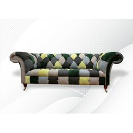 JVmoebel Chesterfield-Sofa Buntes Chesterfield Sofa luxus Design Polstermöbel Couch Dreisitzer