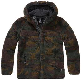 Brandit Ladies Teddyfleecejacket Hood (Sale) woodland, Gr&ouml;&szlig;e 3XL
