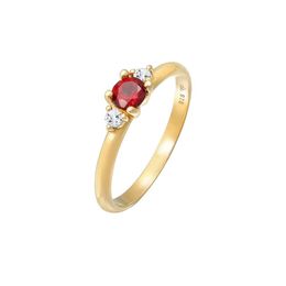 Elli Premium Ring Damen Gr&ouml;&szlig;e 58 gold / rot