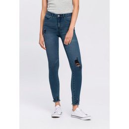 Arizona Skinny-fit-Jeans Ultra-Stretch High Waist, blau