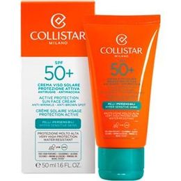 Collistar Sonnenpflege Sun Protection Active Protection Sun Face Cream SPF 50+