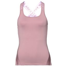 active by Lascana Lascana Active Sporttop Damen Gr&ouml;&szlig;e L rosa / wei&szlig;